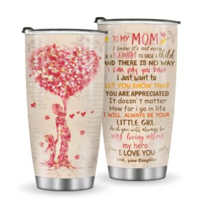 jekeno gifts for mom tumbler mug for mothers day birthday christmas valentines for grandma 20oz stainless steel slider lid insulated car home office travel coffee cup