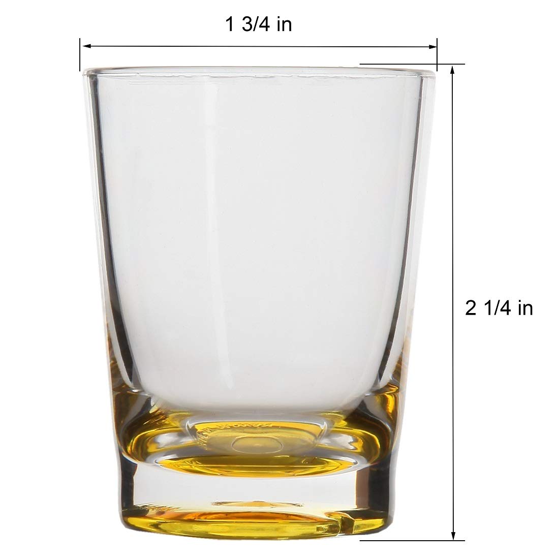 Lily's Home Shot Glasses, Premium 1.5oz Clear Acrylic Reusable Cups, Perfect for Any Liquor, Jello Shots, Condiments, Tasting, Sauce, Dipping and Food Sampling (Multi Color)