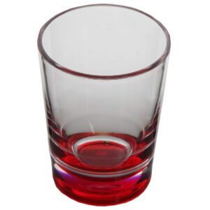 Lily's Home Shot Glasses, Premium 1.5oz Clear Acrylic Reusable Cups, Perfect for Any Liquor, Jello Shots, Condiments, Tasting, Sauce, Dipping and Food Sampling (Multi Color)