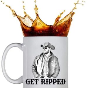 Get Ripped - Rip Wheeler Yellowstone Mug, Babimarkeebei Funny Coffee Mugs , Novelty Gift for Friend, Cute Coffee Cup Gifts 11oz -144