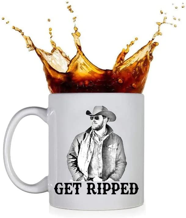 Get Ripped - Rip Wheeler Yellowstone Mug, Babimarkeebei Funny Coffee Mugs , Novelty Gift for Friend, Cute Coffee Cup Gifts 11oz -144