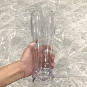 Plastic Pilsner Glasses, 16 oz Plastic Beer Glasses, Pilsner Beer Glasses, Unbreakable, Dishwasher-Safe, BPA Free(Set of 4)