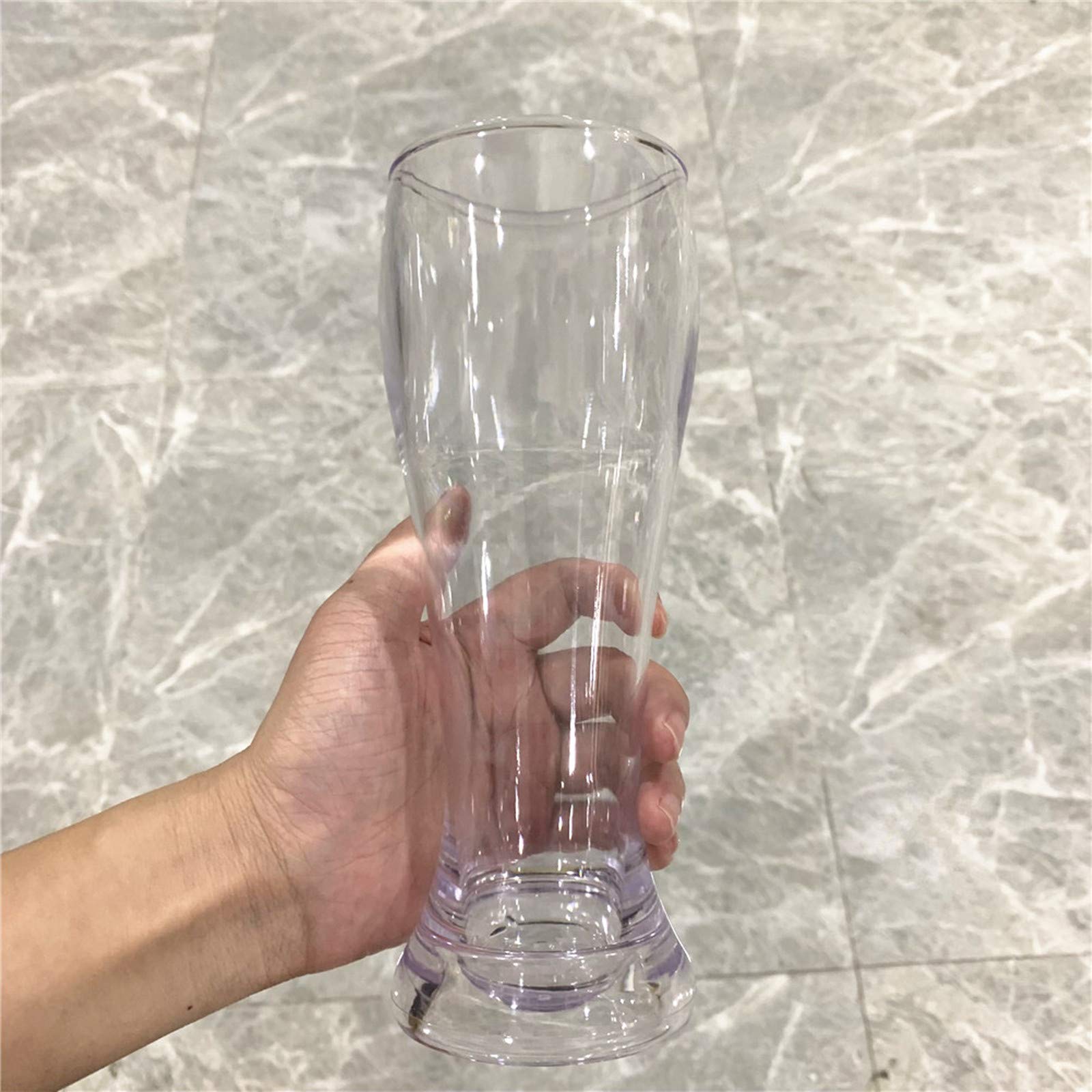 Plastic Pilsner Glasses, 16 oz Plastic Beer Glasses, Pilsner Beer Glasses, Unbreakable, Dishwasher-Safe, BPA Free(Set of 4)