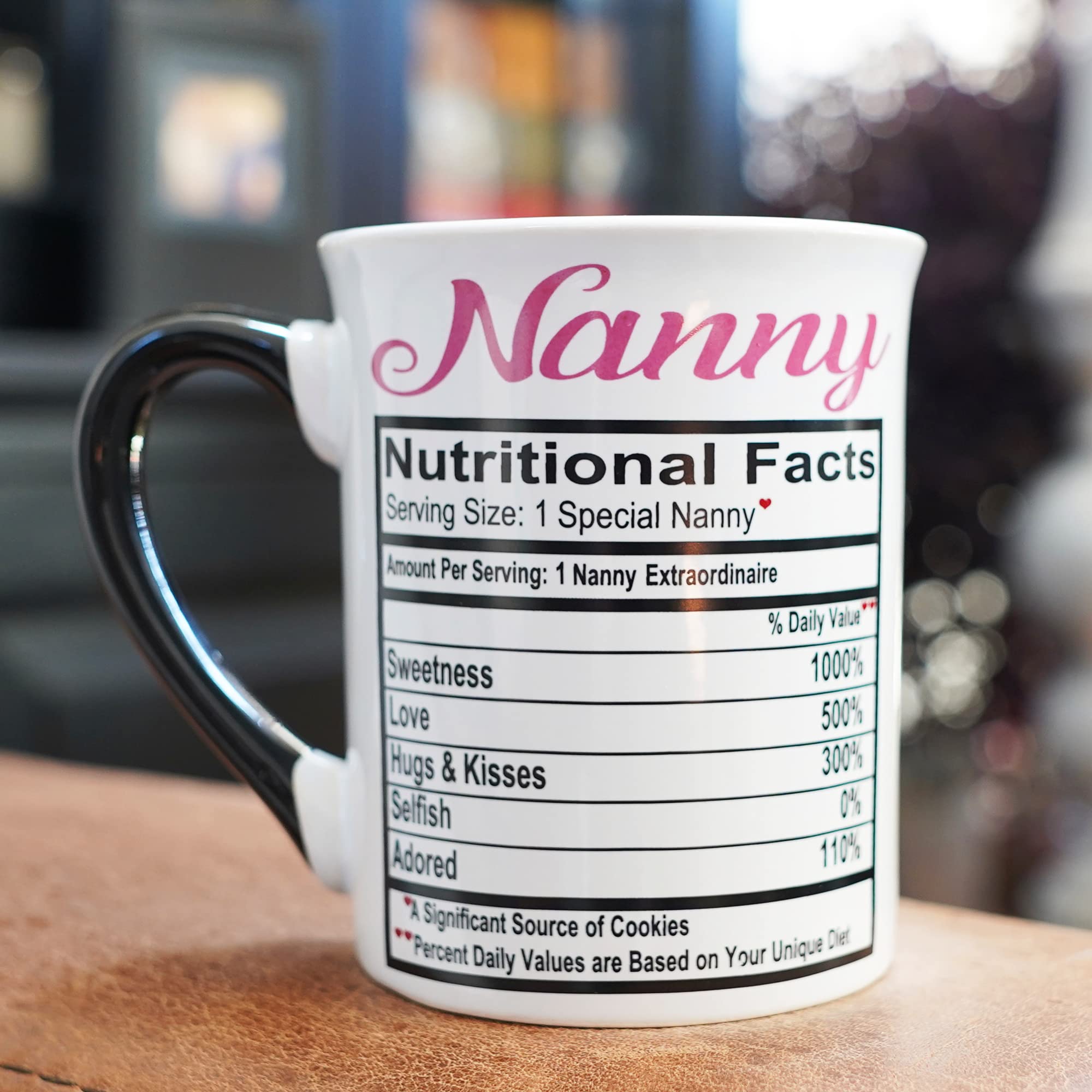 Cottage Creek Nanny Mug, 16oz. Ceramic Nanny Coffee Mug, Nanny Grandma Gifts