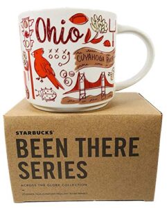 starbucks ohio porcelain mug been there series across the globe collection, 14 ounces