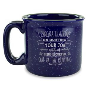 Bad Bananas Farewell Gifts For Coworkers - 15oz Campfire Coffee Mug - Congratulations on Quitting Your Job - Coworker Leaving Gifts for Women, Men, Colleagues