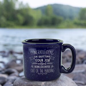 Bad Bananas Farewell Gifts For Coworkers - 15oz Campfire Coffee Mug - Congratulations on Quitting Your Job - Coworker Leaving Gifts for Women, Men, Colleagues