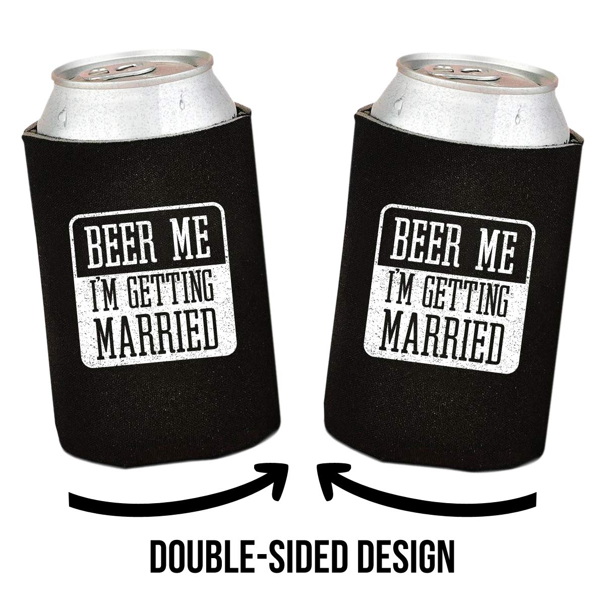 13 Pack Groom and Groomsman Gifts for Wedding Party | Insulating Can Coolers Neoprene, Novelty Beer Holders | Bachelor Party, Groomsmen Proposal, Backyard, Outdoor and Camping Use | Beer Accessories