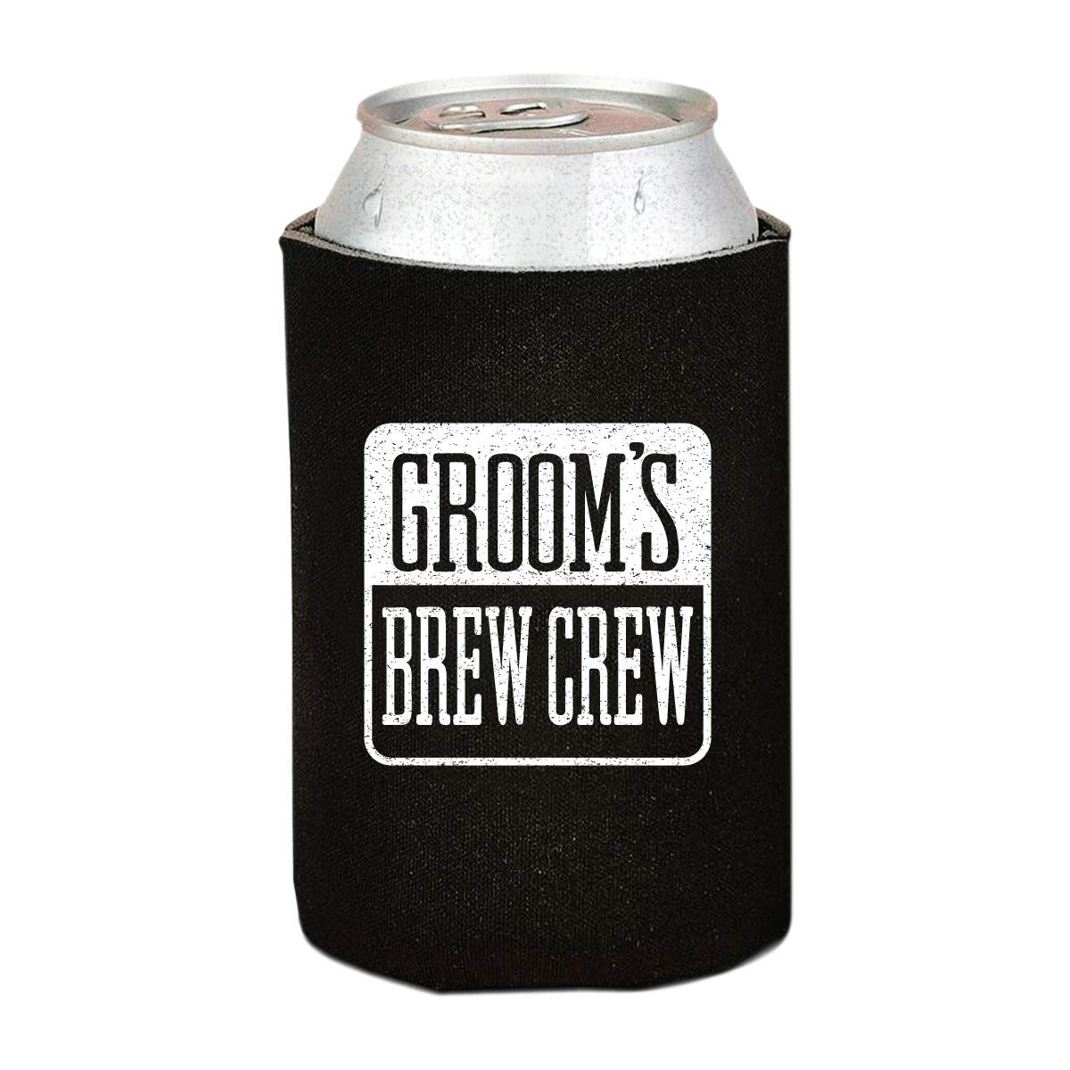 13 Pack Groom and Groomsman Gifts for Wedding Party | Insulating Can Coolers Neoprene, Novelty Beer Holders | Bachelor Party, Groomsmen Proposal, Backyard, Outdoor and Camping Use | Beer Accessories