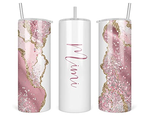 HTDesigns Mimi Gift - Mimi Tumbler - Birthday Gift For Mimi - Mimi Announcement - Best Mimi Cup - Mimi Gift From Son - Daughter