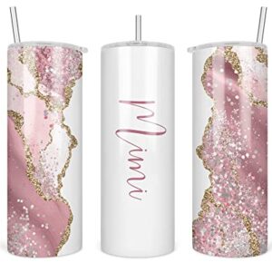 HTDesigns Mimi Gift - Mimi Tumbler - Birthday Gift For Mimi - Mimi Announcement - Best Mimi Cup - Mimi Gift From Son - Daughter