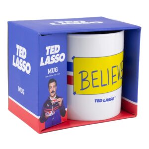 Paladone Ted Lasso Believe XL Ceramic Coffee Mug | Officially Licensed Ted Lasso Merchandise