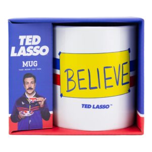 Paladone Ted Lasso Believe XL Ceramic Coffee Mug | Officially Licensed Ted Lasso Merchandise