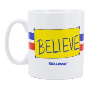 Paladone Ted Lasso Believe XL Ceramic Coffee Mug | Officially Licensed Ted Lasso Merchandise