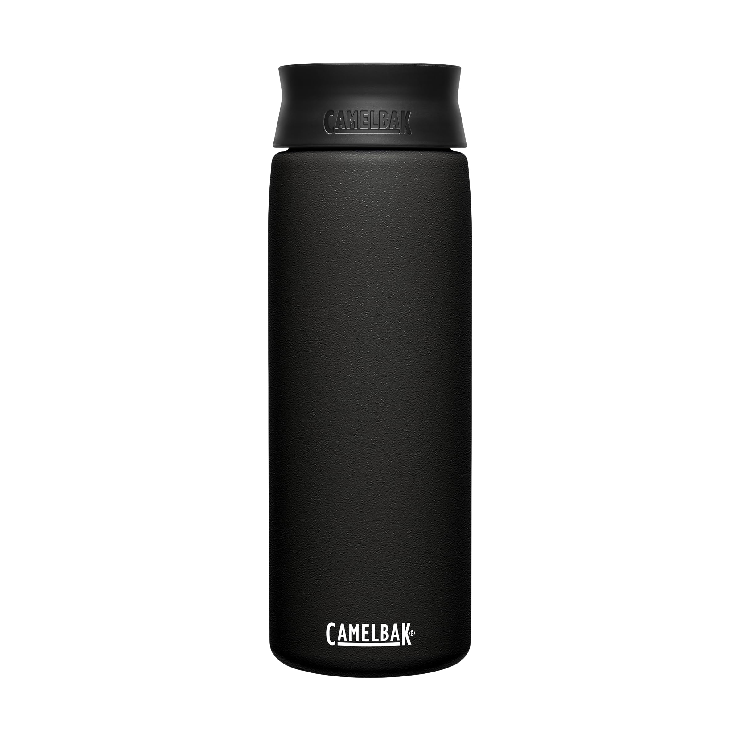 CamelBak Hot Cap Travel Mug, Insulated Stainless Steel, Perfect for taking coffee or tea on the go - Leak-Proof when closed - 20oz, Black