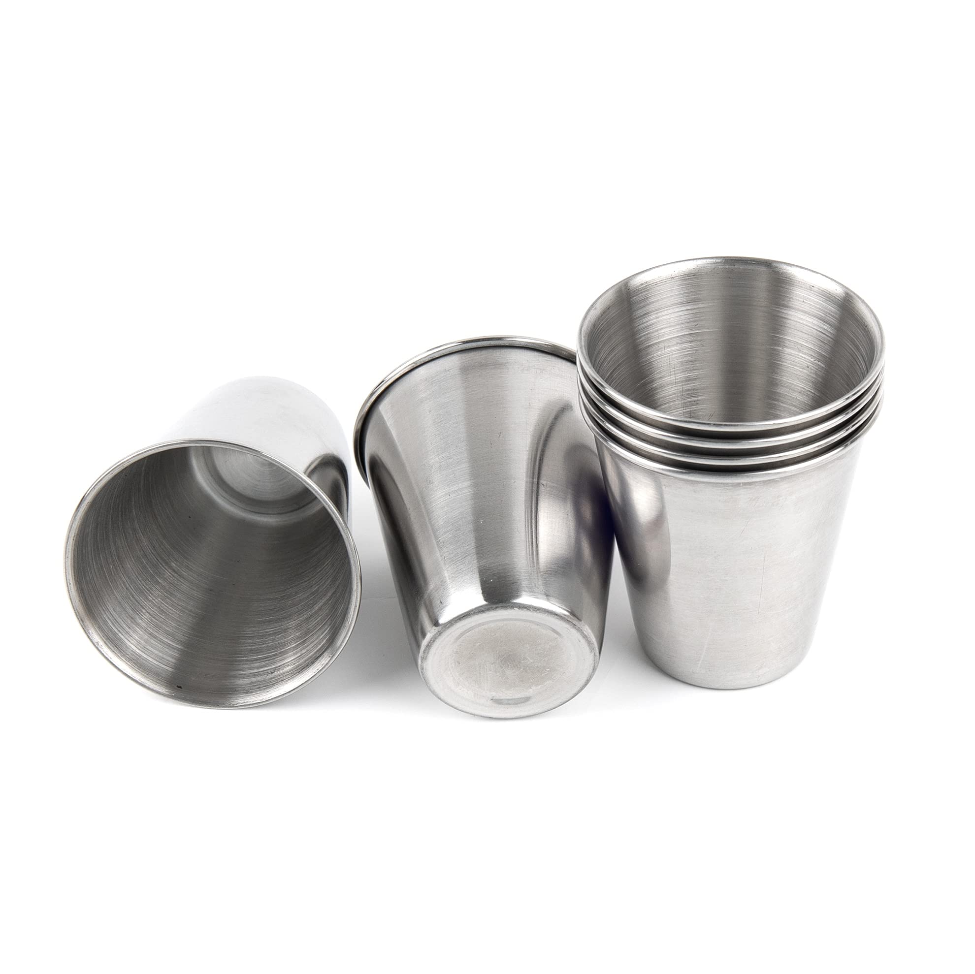 AUEAR, 6 Pack 2 Oz Stainless Steel Shot Glass Espresso Shot Cups Barware Drinking Vessel for Bar Home Restaurant