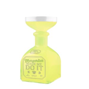 BigMouth Margarita Bottle Glass –Hilarious Glass Holds up to 32 Oz –Glass Shaped Like A Tequila Bottle,Reads,“Margaritas Made Me Do It”,Make a Great Gift for Margarita Lovers,clear (BMWG-0025),1 count