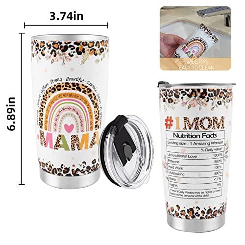 Best Birthday Gifts for Mom from Daughters - Mothers Day Gifts for Women Wife Grandma Sister, Mama Retirement Gift from Son, Anniversary Christmas Presents Ideas Unique Mom Mug Coffee Cup Tumbler 20oz