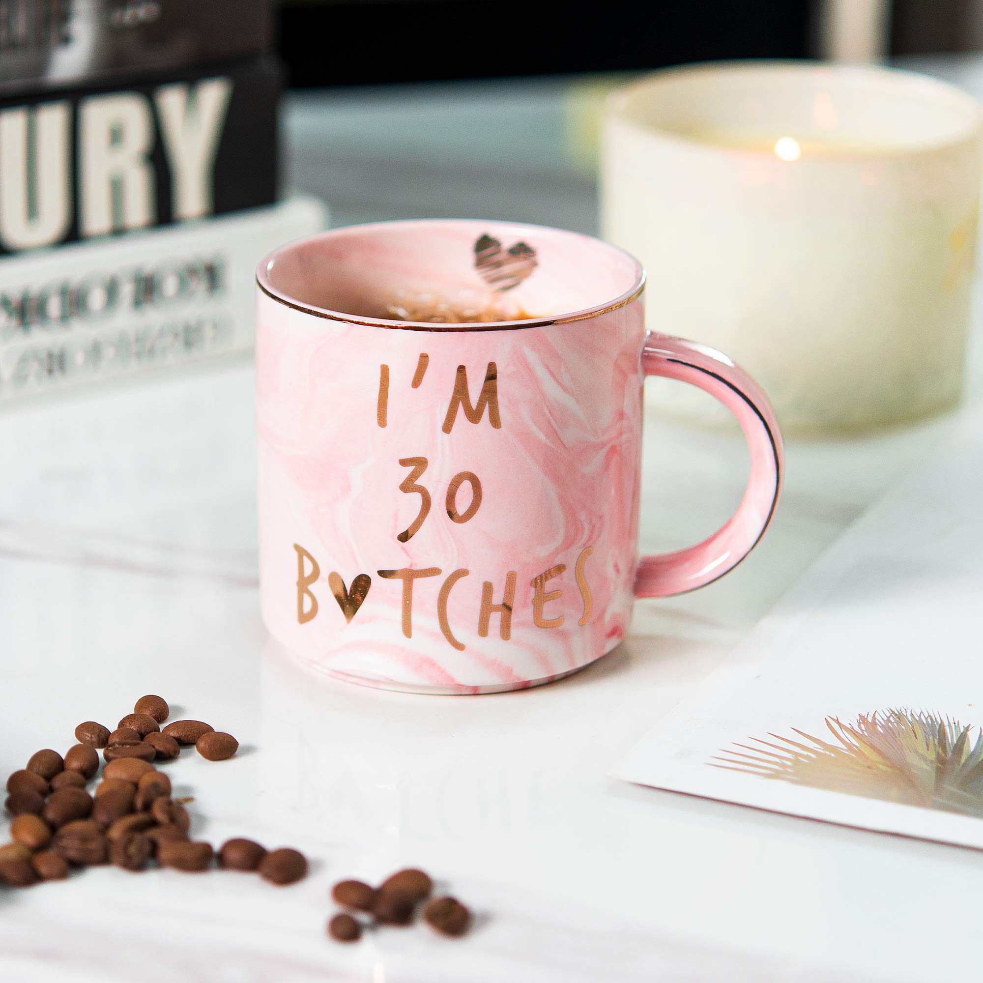 I'm 30 - Funny 30th Birthday Gifts for Women - Best Turning Thirty Year Old Birthday Gifts Ideas for Women, Wife, Mom, Daughter, Sister, Aunt, Best Friends, BFF, Coworkers, Her - Ceramic Coffee Cup