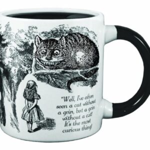 The Unemployed Philosophers Guild Disappearing Cheshire Cat Heat Transforming Color Changing Reveal Mug - Add Coffee and The Cheshire Cat Disappears Except for its Grin, Comes in a Fun Box