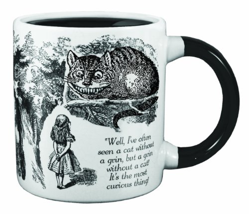 The Unemployed Philosophers Guild Disappearing Cheshire Cat Heat Transforming Color Changing Reveal Mug - Add Coffee and The Cheshire Cat Disappears Except for its Grin, Comes in a Fun Box