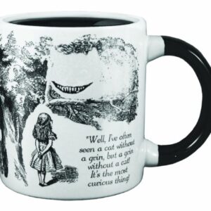 The Unemployed Philosophers Guild Disappearing Cheshire Cat Heat Transforming Color Changing Reveal Mug - Add Coffee and The Cheshire Cat Disappears Except for its Grin, Comes in a Fun Box