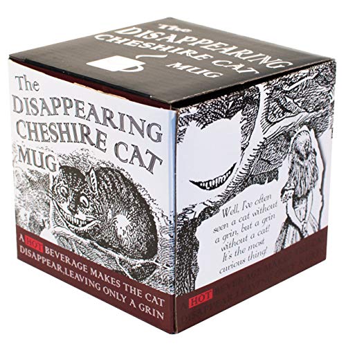 The Unemployed Philosophers Guild Disappearing Cheshire Cat Heat Transforming Color Changing Reveal Mug - Add Coffee and The Cheshire Cat Disappears Except for its Grin, Comes in a Fun Box