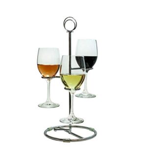 oenophilia jacqueline three stem glass flight wine server