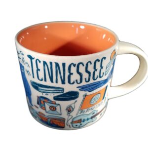 Starbucks Tennessee Coffee Mug Been There Series Across the Globe Collection,14 ounces