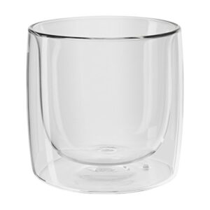 ZWILLING J.A. Henckels Double-Wall Tumbler Glass Set, 9 fl. oz, White, 2-pc