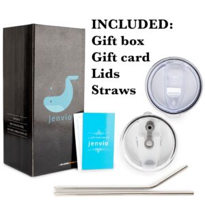 JENVIO Husband Gifts from Wife | My Wife is Perfect | Stainless Steel Travel Tumbler with 2 Lids 2 Straws Gift Box and Card | Funny Cup Happy For Mens From Anniversary Stuff Valentine's Day Gift