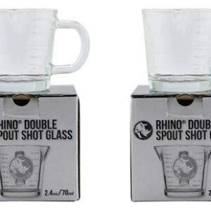 BrewGlobal Rhinoware Shot Glass - Double - 2- Count