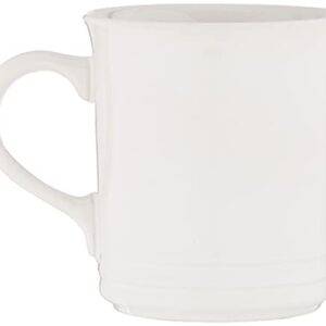 Le Creuset Stoneware Set of 4 Mugs, 14 oz. each, White