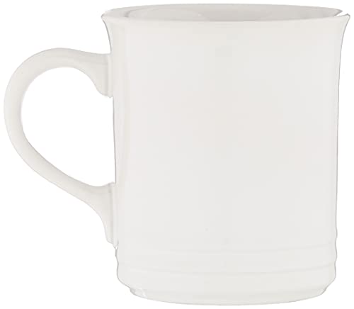 Le Creuset Stoneware Set of 4 Mugs, 14 oz. each, White