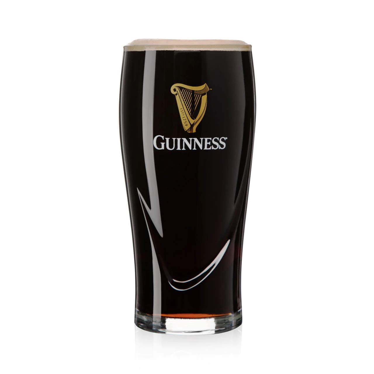 Guinness Signature Pub Edition Pint Glass - 20 Ounce Pints - Set of 4