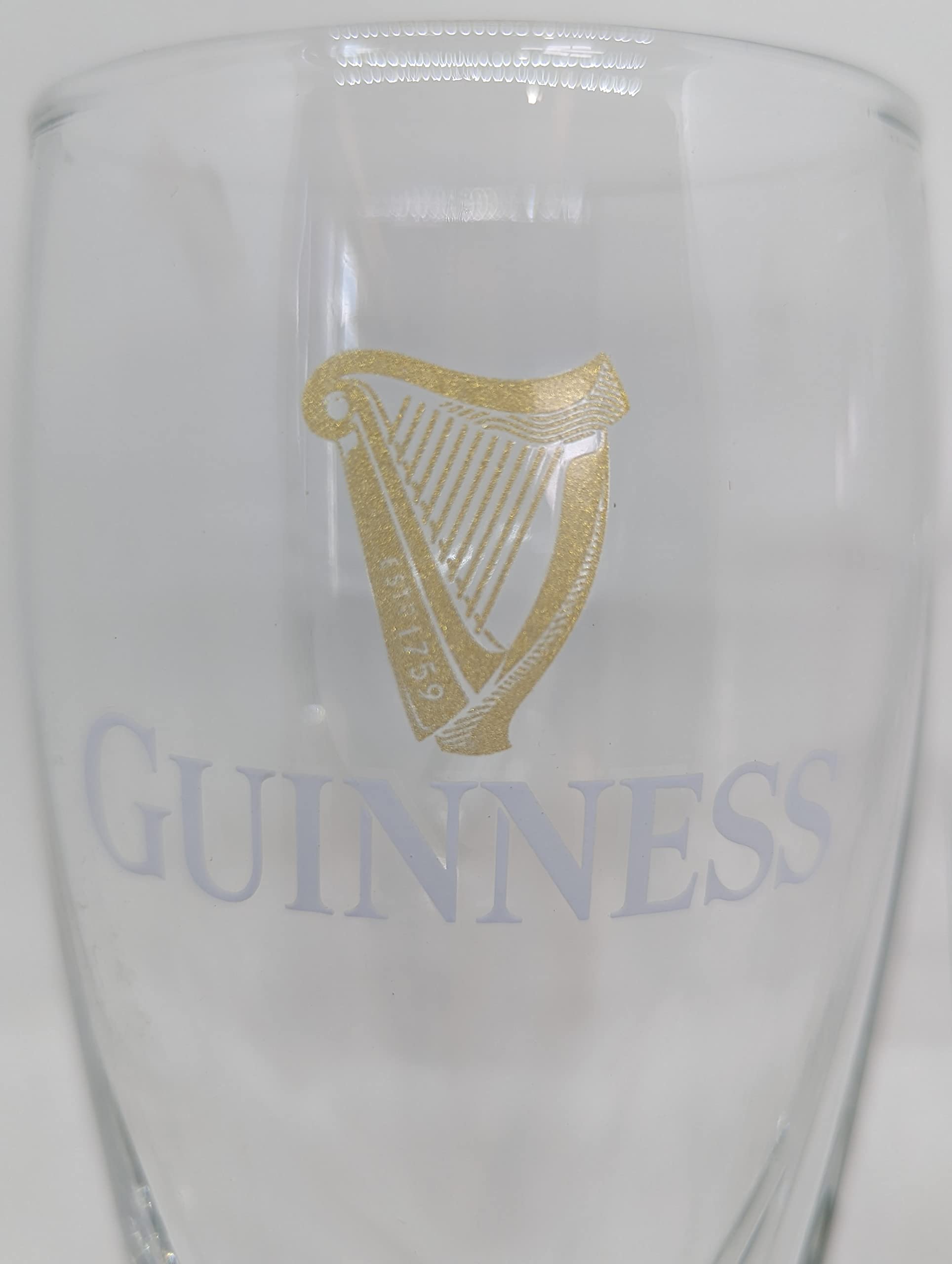 Guinness Signature Pub Edition Pint Glass - 20 Ounce Pints - Set of 4