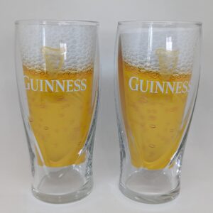 Guinness Signature Pub Edition Pint Glass - 20 Ounce Pints - Set of 4