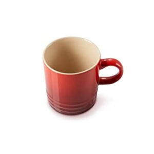 Le Creuset Stoneware Espresso Mug, 3 oz., Cerise, 1 Count (Pack of 1)