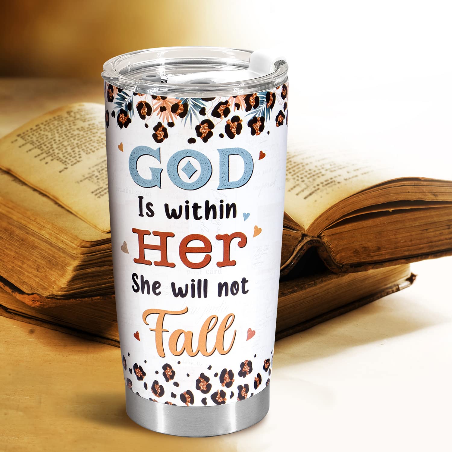 365fury Christian Gifts for Women - Religious Gifts For Women - Inspirational Gifts for Women - Birthday Gifts for Women, Mom, Friends- Religious Gifts - Christian Tumbler 20Oz - Religious Travel Mug