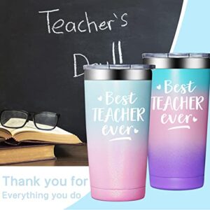 Fufendio Teacher Christmas Gifts - Teacher Appreciation Gifts for Women - Best Teacher Ever Gifts from Student - Teachers Day, End of Year, Retirement Gifts for Teacher - Teacher Cup Tumbler 20oz