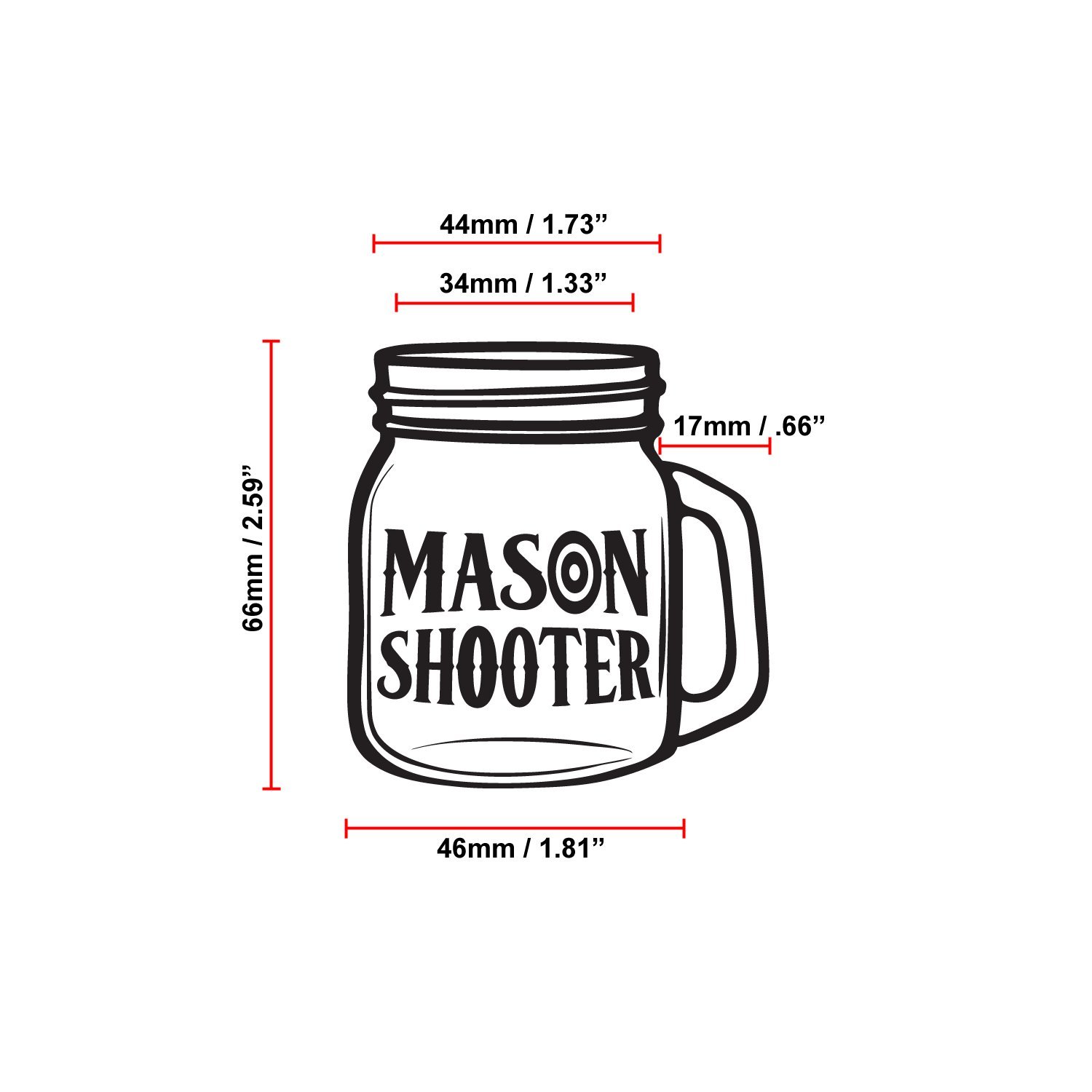 Hayley Cherie Mason Jar Shot Glasses with Leak Proof Lids (Set of 8) Mini Mason Shooter with Handles 2oz for Drinks, Liqueurs, Favors, Desserts, Parties, Gifts