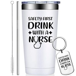 grifarny nurse gifts for women - nurse appreciation practitioner gifts - nurses week gifts, nurse graduation gifts, nursing student gifts - nurse tumbler 20oz