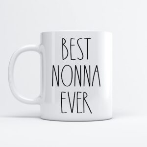 Best Nonna Ever Coffee Mug - Gifts for Christmas - Nonna Birthday Gifts Coffee Mug - Father's Day/Mother's Day - Family Coffee Mug For Birthday Present For The Best Nonna Ever Mug 11oz