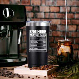 SpenMeta Engineer Gifts for Men - Funny Gift Ideas for Mechanical, Computer Programmer, Electrical, Civil Engineering - 20oz Engineer Nutritional Facts Tumbler