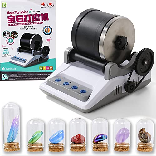 Advanced Professional Hobby Rock Tumbler Kit with Stones Collection