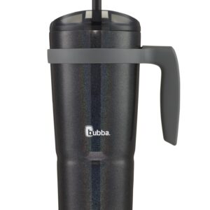 Bubba Brands Vacuum-Insulated Stainless Steel Tumbler with Lid, Straw, Removable Bumper and Handle, 32oz Reusable Iced Coffee or Water Cup, BPA-Free Travel Tumbler, Licorice Iridescent