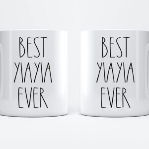 Best Yiayia Ever Coffee Mug - Gifts for Christmas - Yiayia Birthday Gifts Coffee Mug - Father's Day/Mother's Day - Family Coffee Mug For Birthday Present For The Best Yiayia Ever Mug 11oz