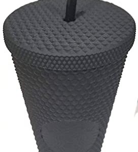 Starbucks Plastic 2021 Black Matte Studded Venti Tumbler, 24 oz