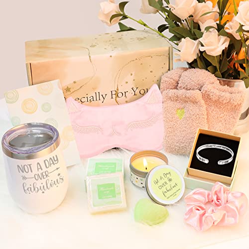 Birthday Gifts for Women - Gift Basket for Best Friend Sister Mom Daughter Grandma - Happy Birthday Graduation Christmas Thank you Gifts Box for Her - Unique Relaxing Gifts Ideas