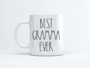 best gramma ever coffee mug - gifts for christmas - gramma birthday gifts coffee mug - father's day/mother's day - family coffee mug for birthday present for the best gramma ever mug 11oz